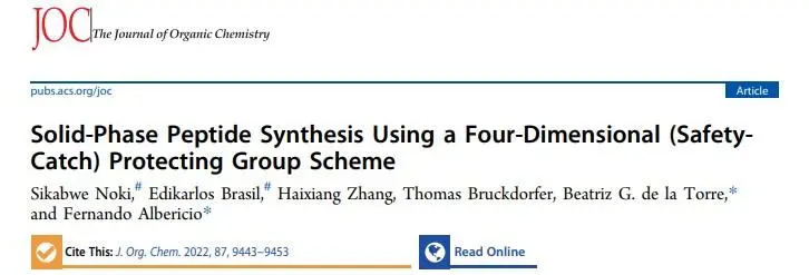 Blog - Solid-Phase Peptide Synthesis Using a Four-Dimensional (Safety-Catch) Protecting Group Scheme